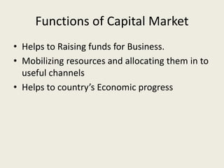 Capital Market Operations an Introduction.pptx | Stocks and Bonds ...