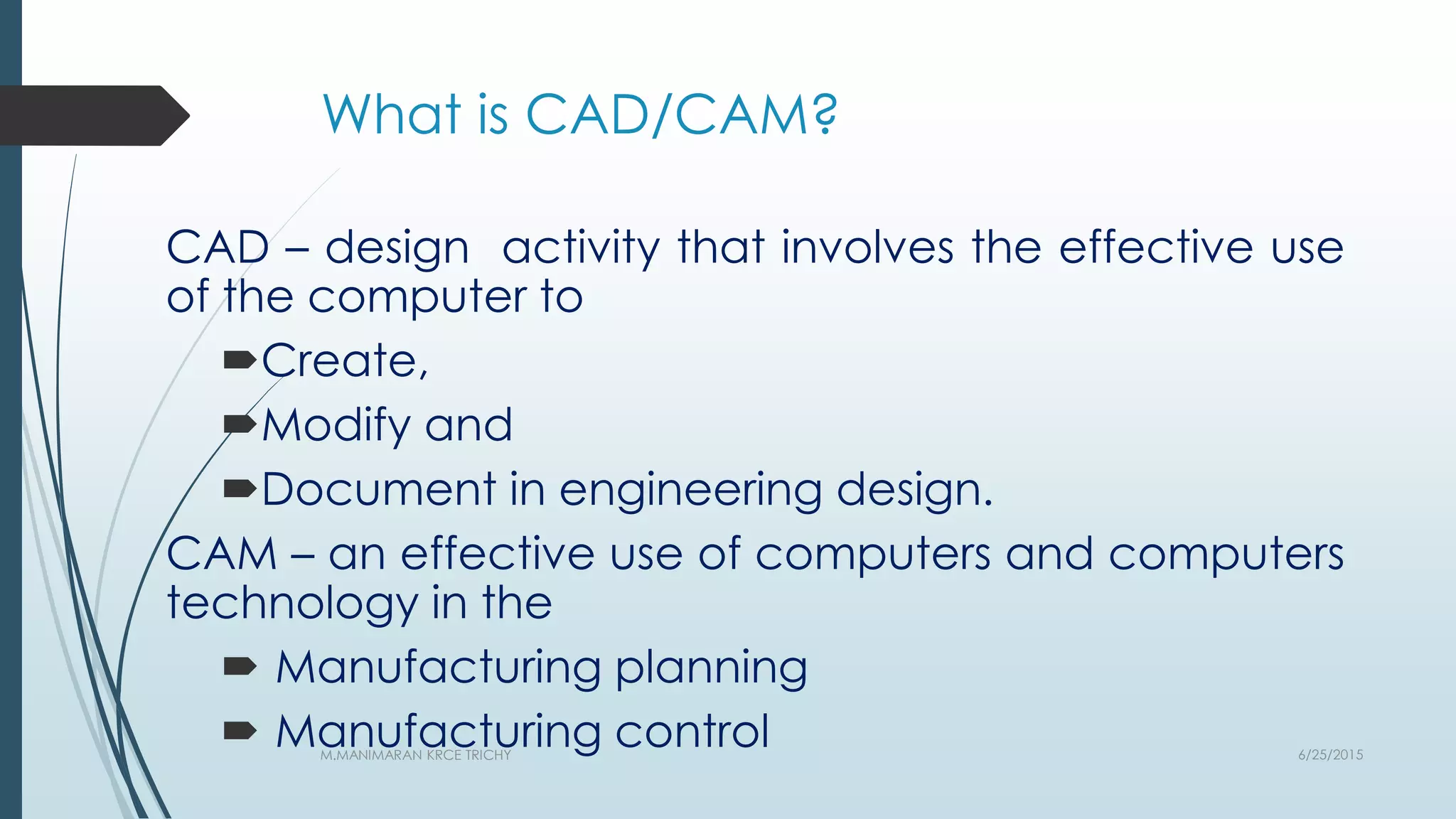Unit i computer aided design | PDF
