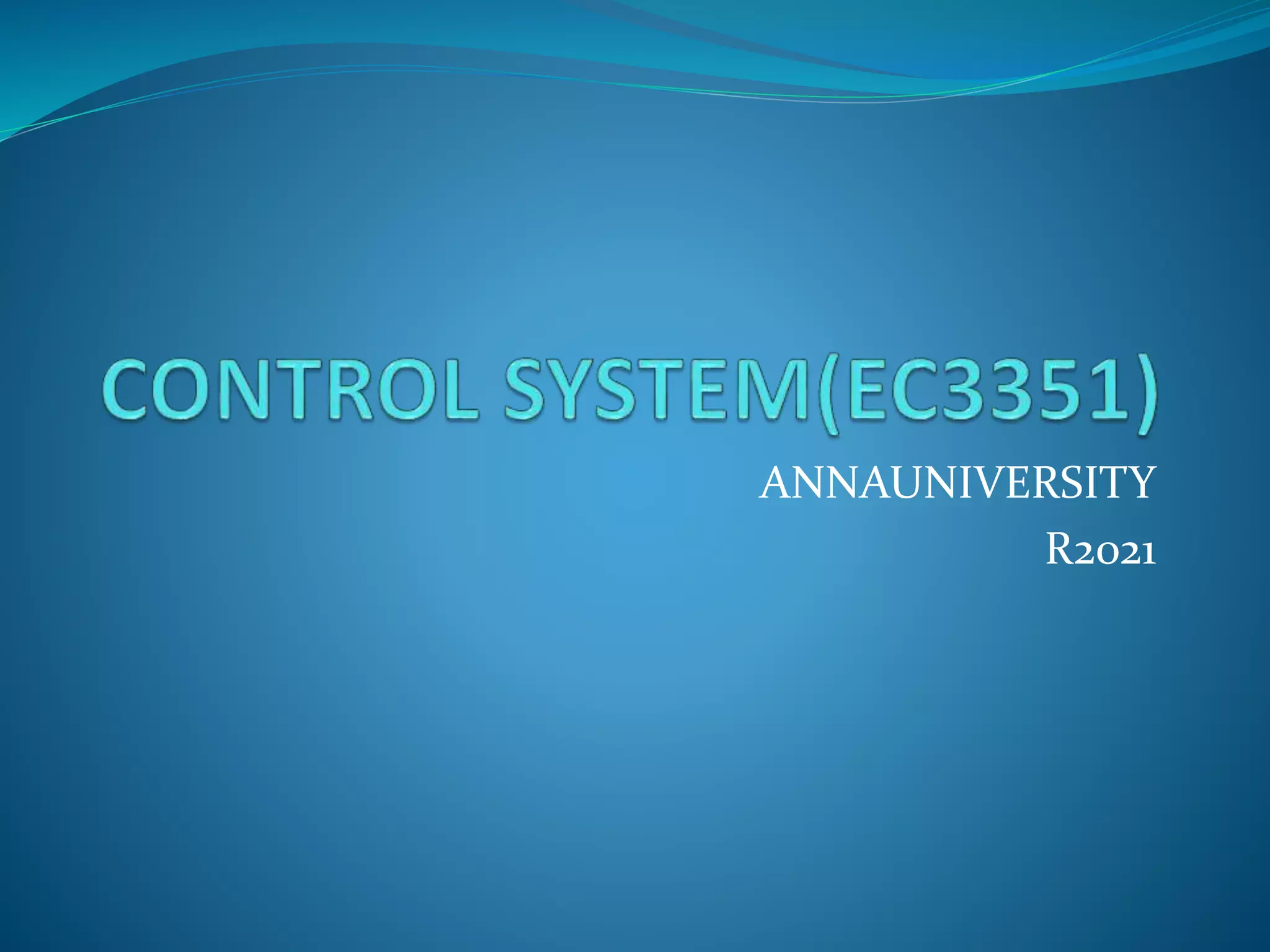 UNIT I CONTROL SYSTEM (EC3351).pptx