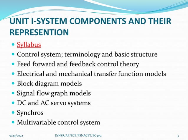 UNIT I CONTROL SYSTEM (EC3351).pptx