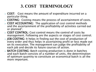 Introduction to Cost and Management Accounting | PPT
