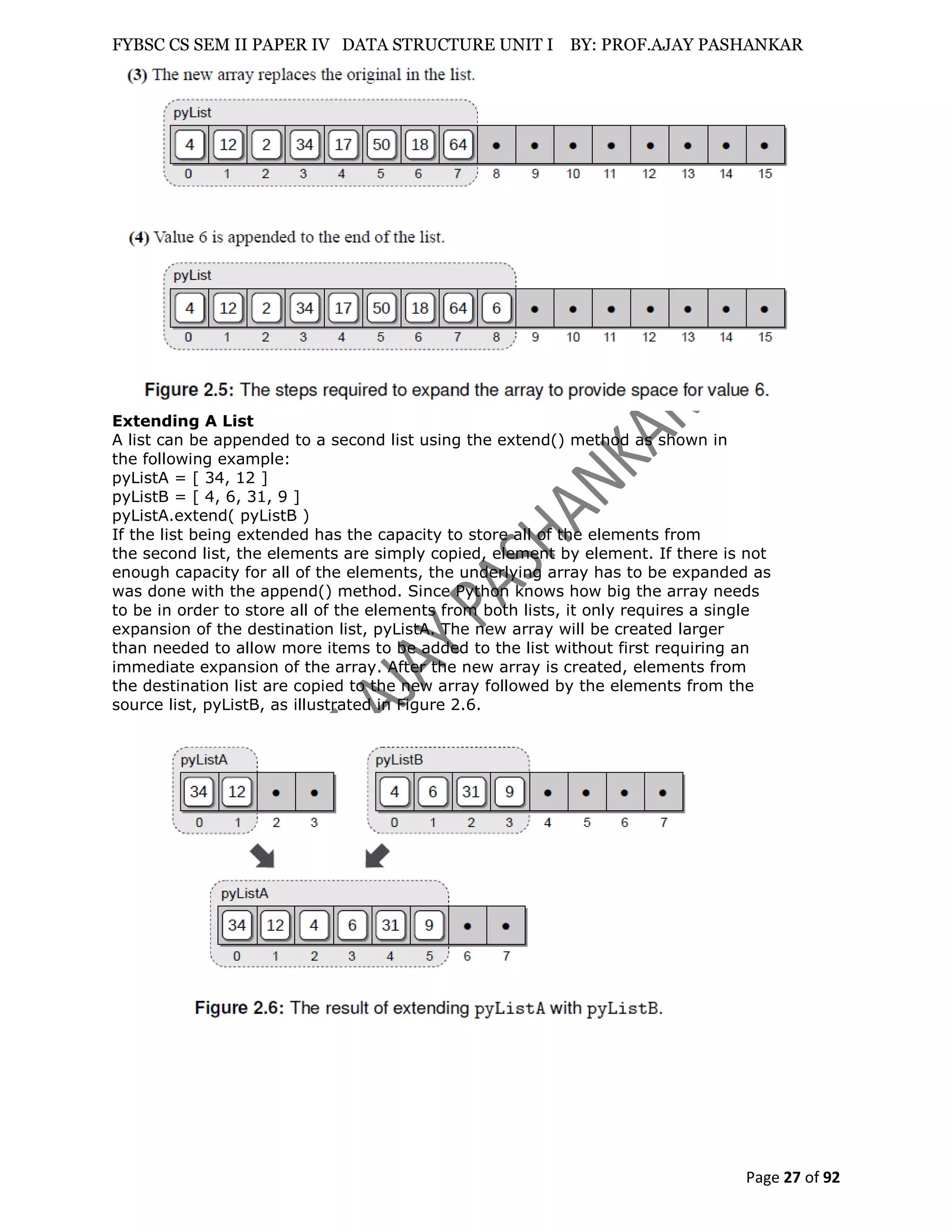 Unit i data structure FYCS MUMBAI UNIVERSITY SEM II | PDF | Programming Languages | Computing