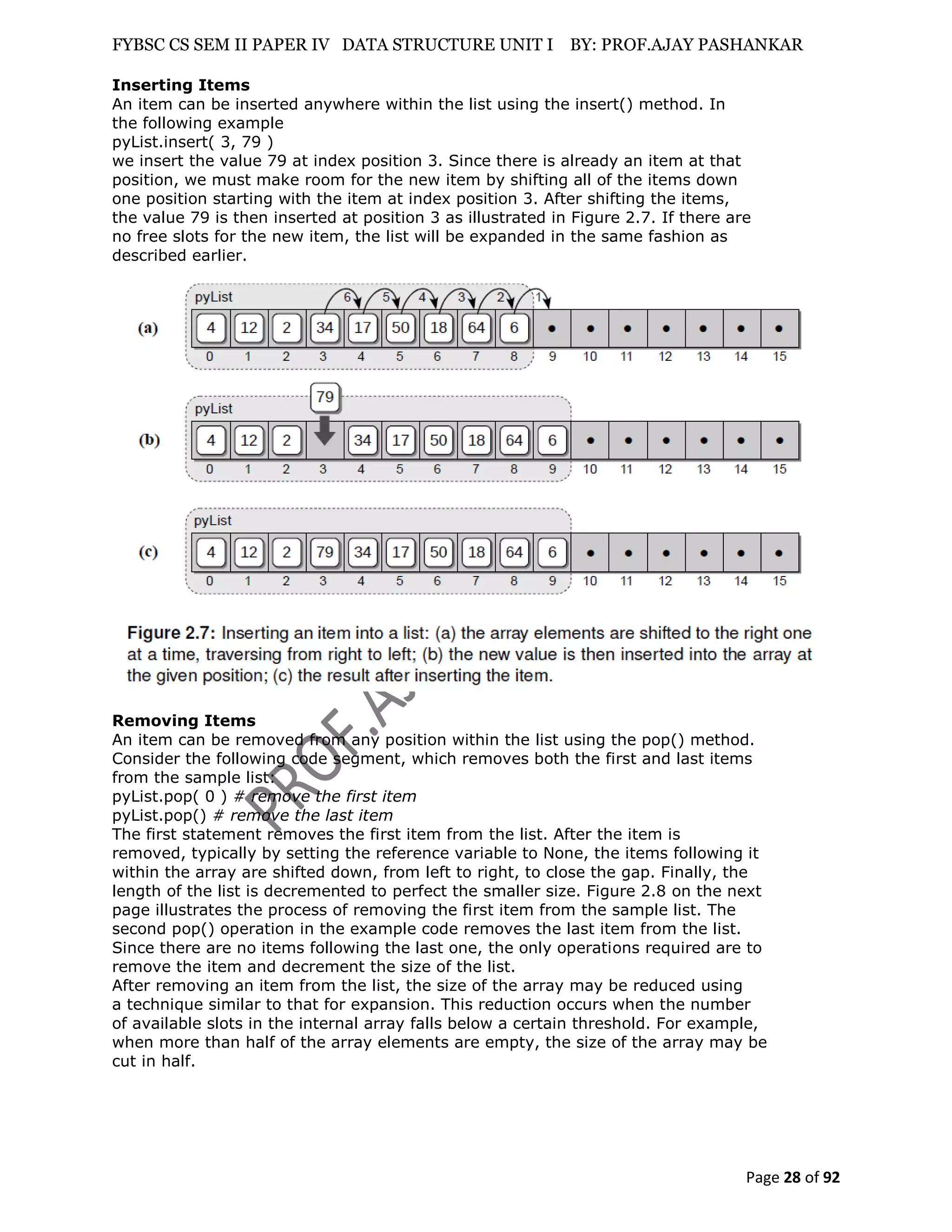 Unit i data structure FYCS MUMBAI UNIVERSITY SEM II | PDF | Programming Languages | Computing