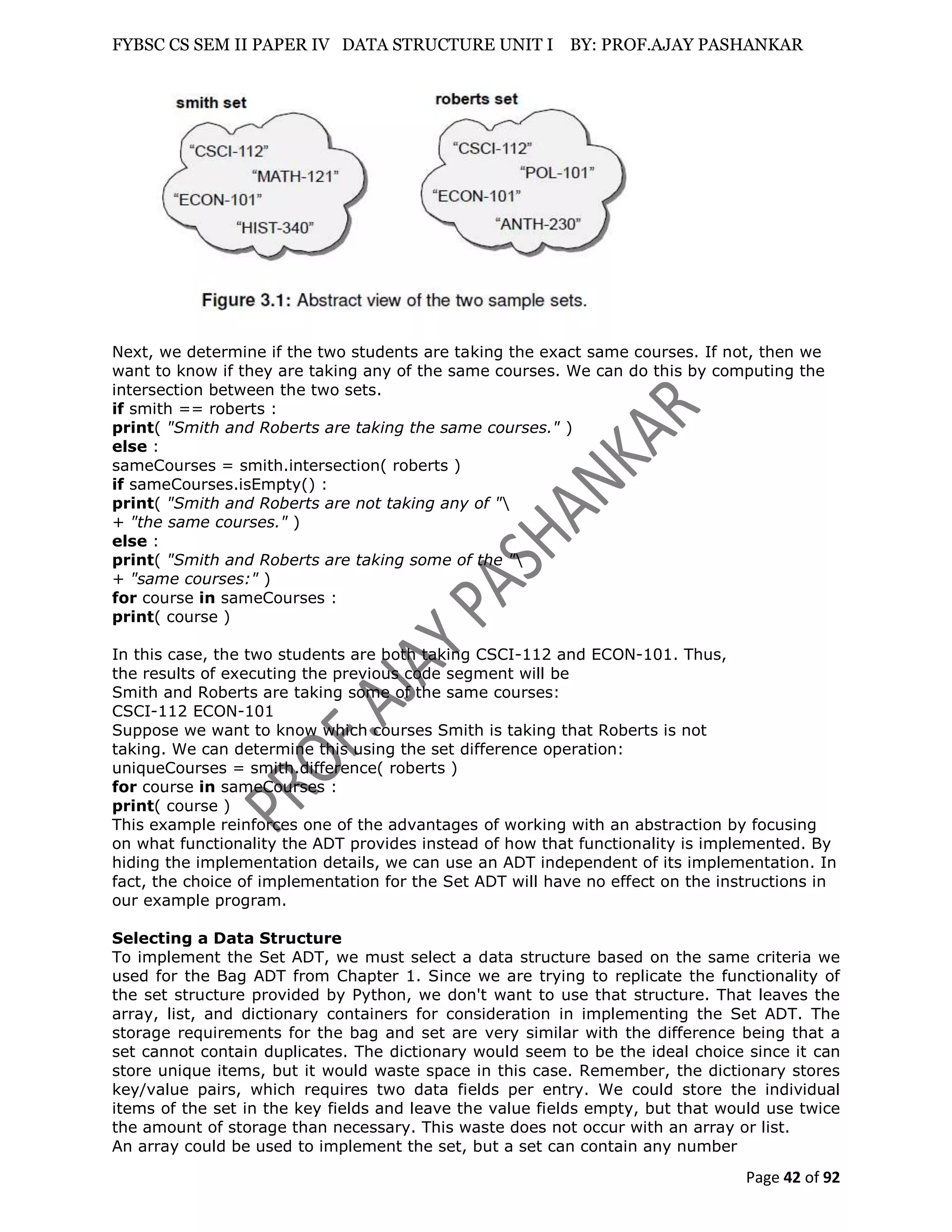 Unit i data structure FYCS MUMBAI UNIVERSITY SEM II | PDF | Programming Languages | Computing