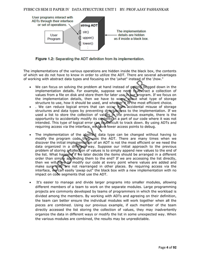 Unit i data structure FYCS MUMBAI UNIVERSITY SEM II | PDF | Programming Languages | Computing