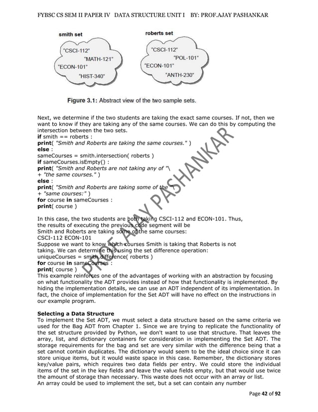 Unit i data structure FYCS MUMBAI UNIVERSITY SEM II | PDF | Programming Languages | Computing