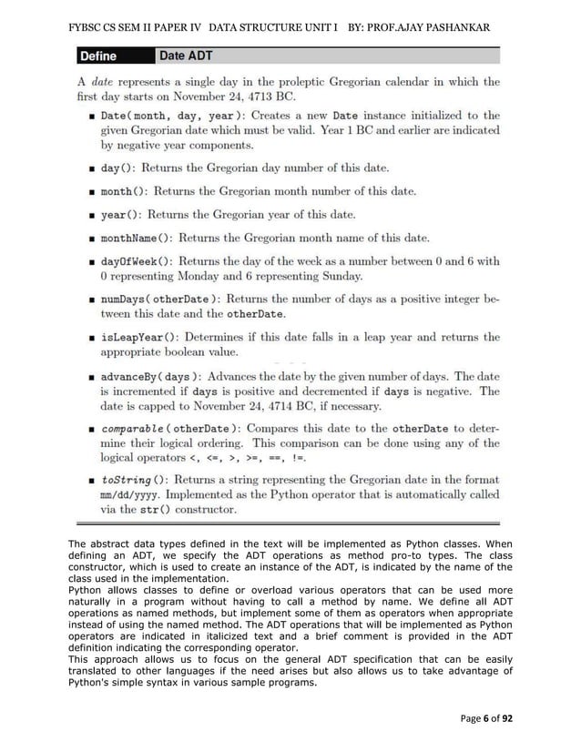 Unit i data structure FYCS MUMBAI UNIVERSITY SEM II | PDF | Programming Languages | Computing