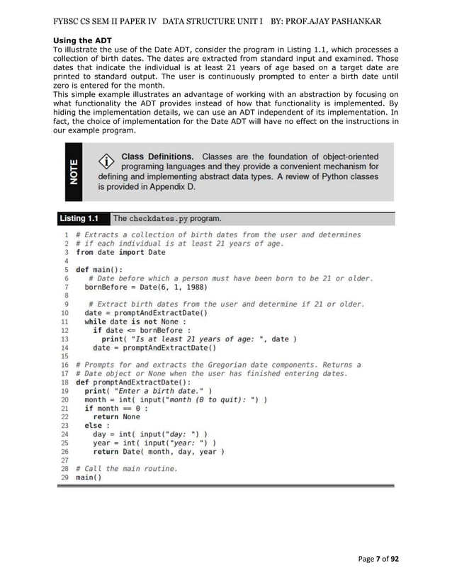 Unit i data structure FYCS MUMBAI UNIVERSITY SEM II | PDF | Programming Languages | Computing