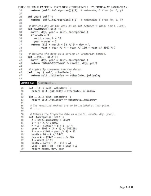 Unit i data structure FYCS MUMBAI UNIVERSITY SEM II | PDF | Programming Languages | Computing