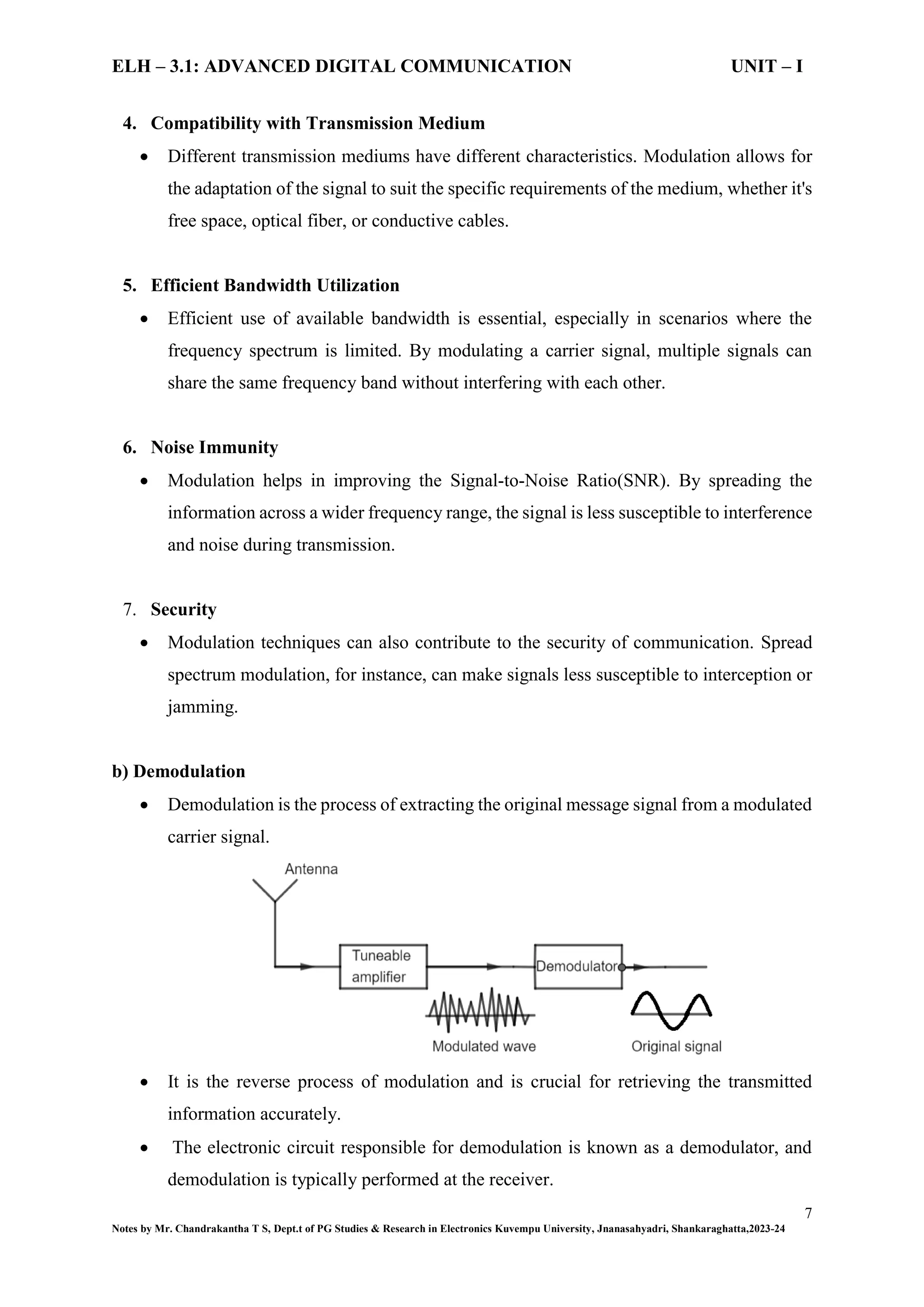 ELH – 3.1: ADVANCED DIGITAL COMMUNICATION UNIT – I Digital modulation techniques | PDF