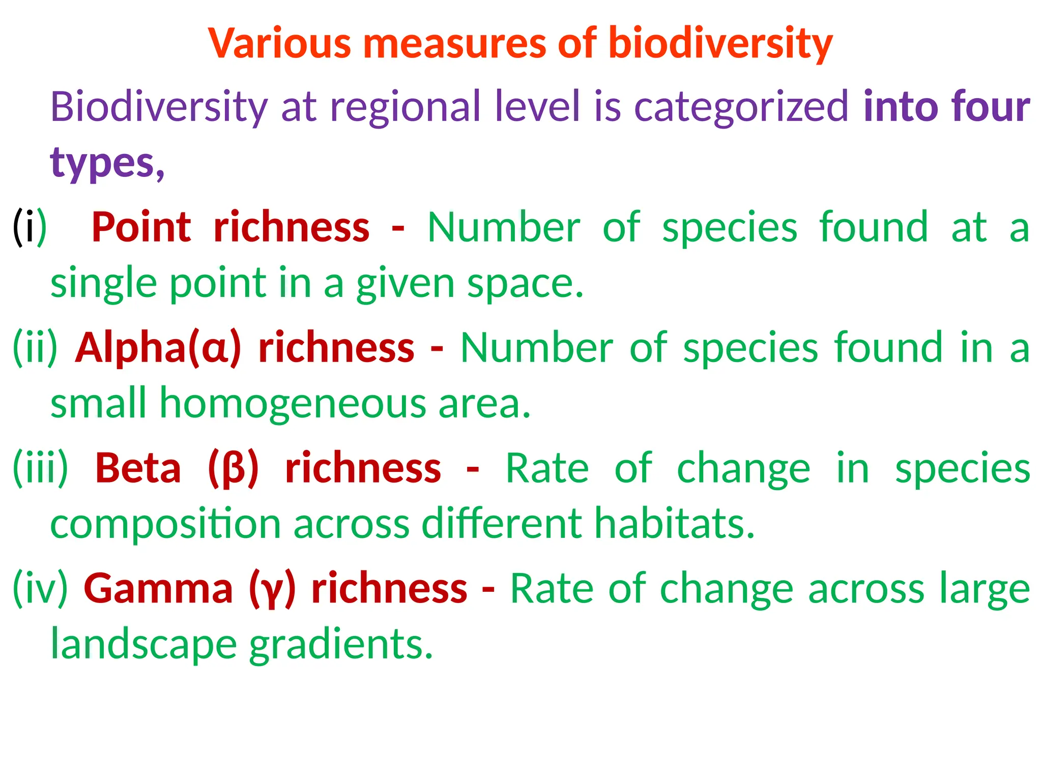 Unit I Ecosystem & Biodiversity Environmental Science and Sustainablity ...