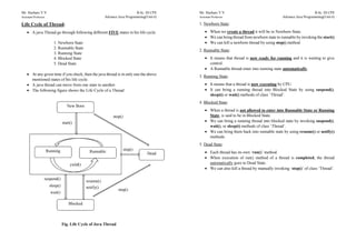 B.Sc. III(VI Sem) Advance Java Unit1: Exception Handling ...