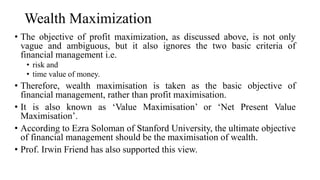 Basic Finance Functions for a company to make decision | PPT