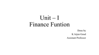 Basic Finance Functions for a company to make decision | PPT