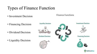 Basic Finance Functions for a company to make decision | PPT