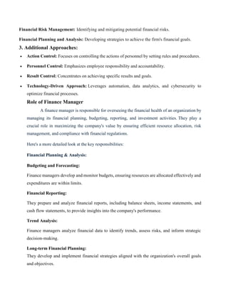 Financial Management topics covers theoretical part of functions and ...