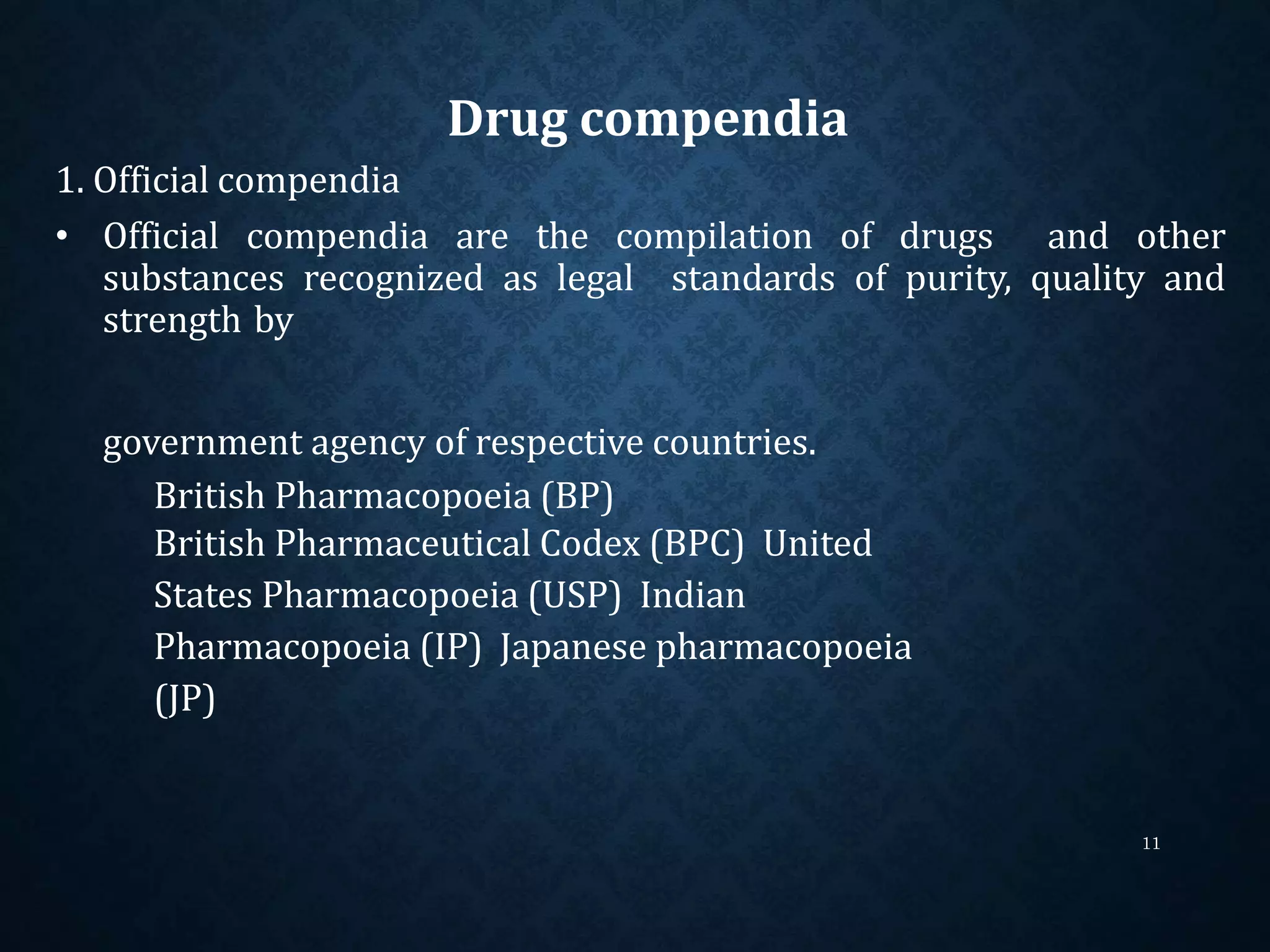 UNIT I_History of pharmacopoeia and limit test | PPTX