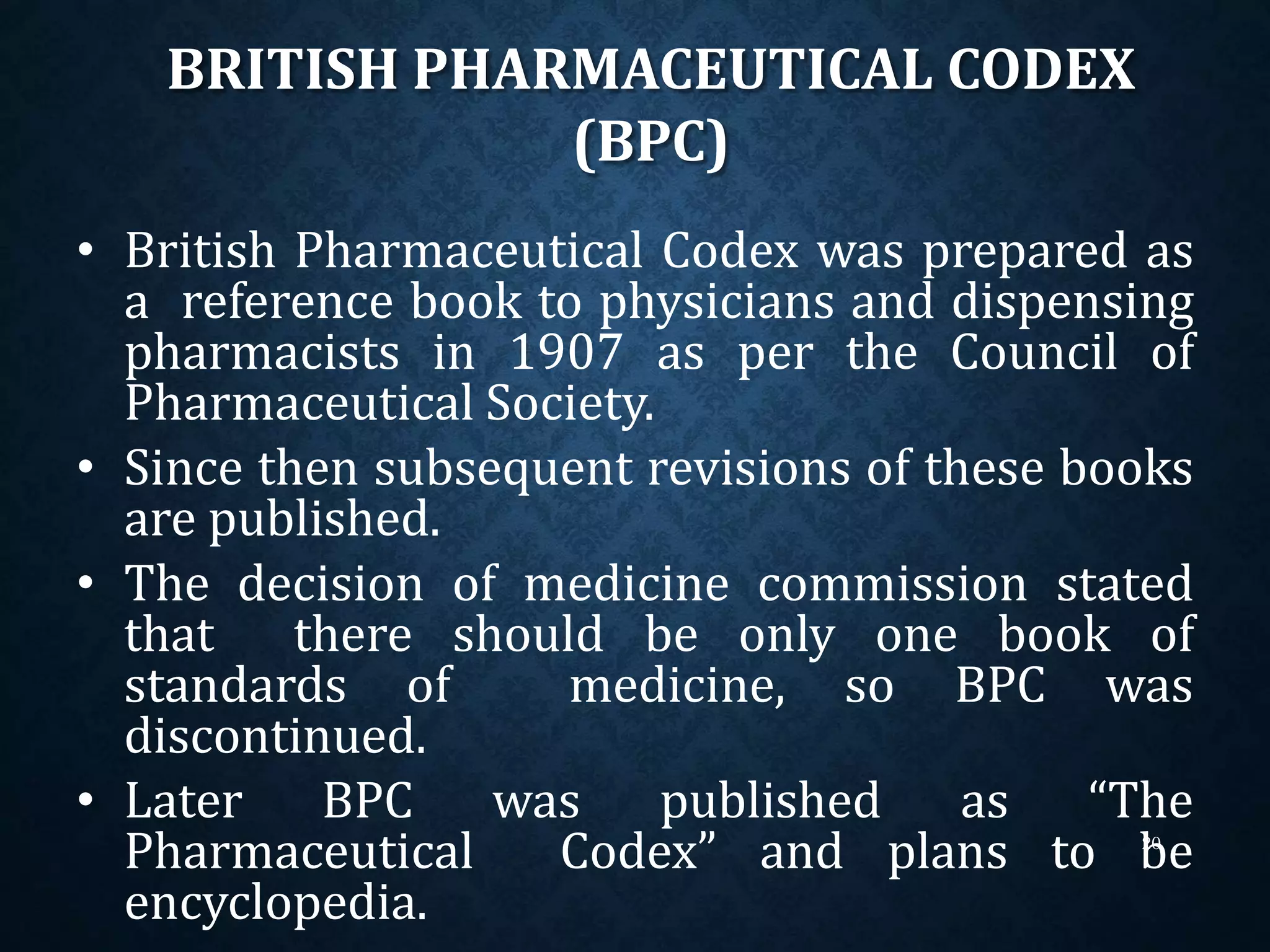 UNIT I_History of pharmacopoeia and limit test | PPTX