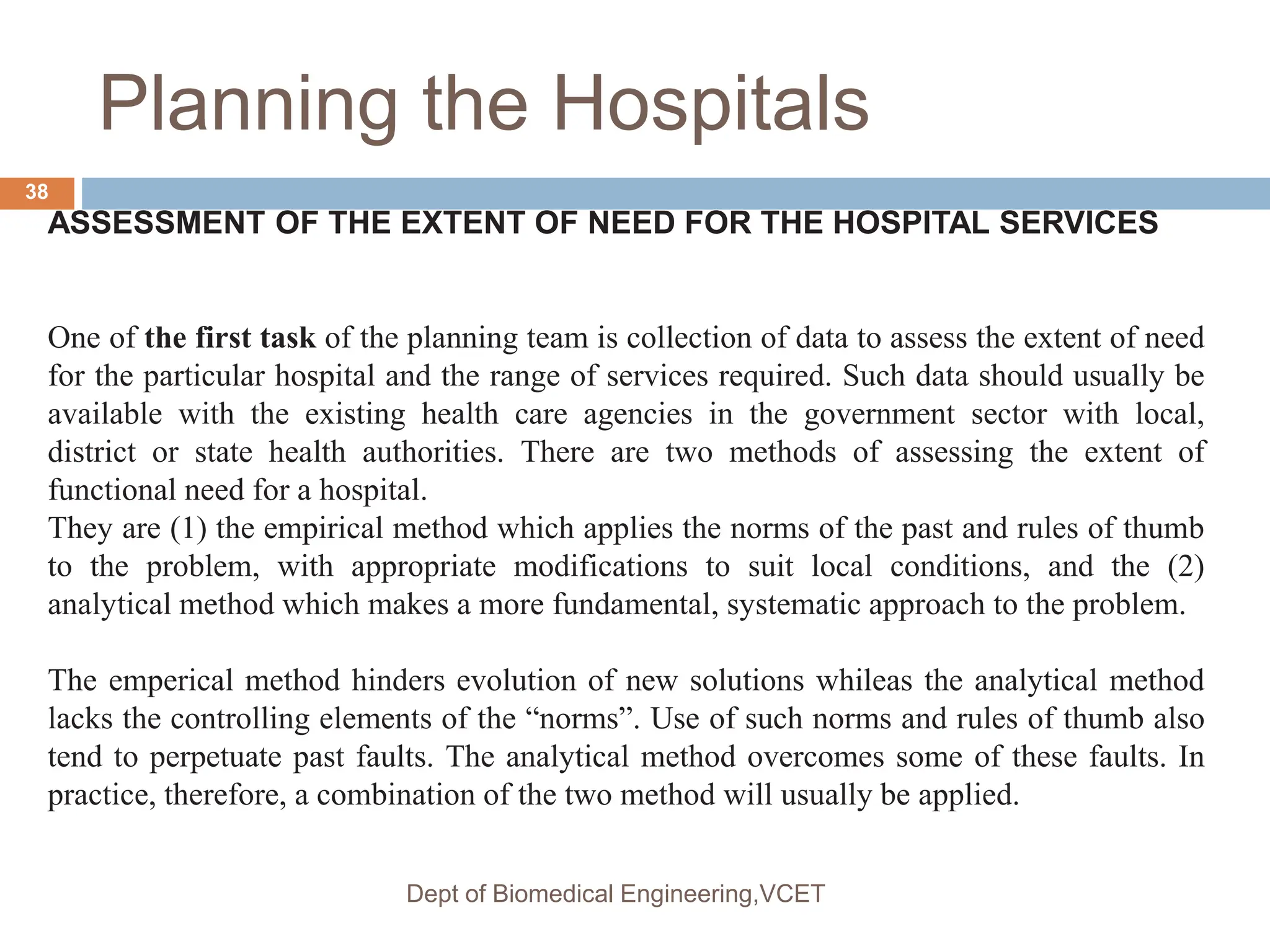 HOSPITAL PLANNING AND ITS ADMINISTRATION | PPTX
