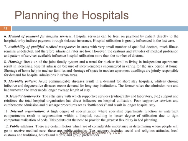 HOSPITAL PLANNING AND ITS ADMINISTRATION | PPTX | Healthcare Industry ...