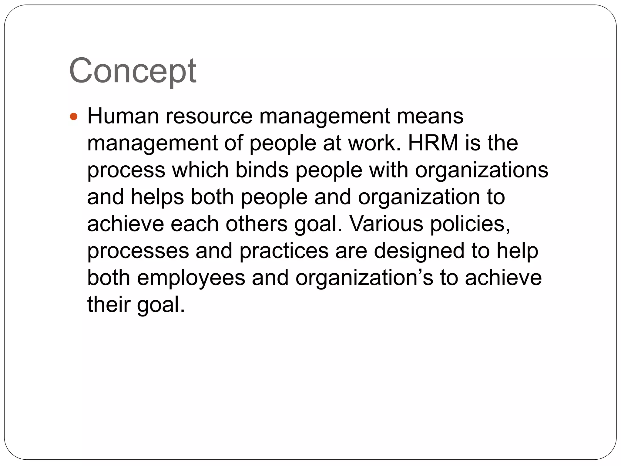 UNIT 1, HRM CONCEPTS | PPTX