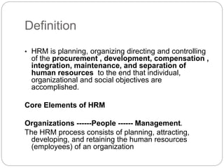 UNIT 1, HRM CONCEPTS | PPTX
