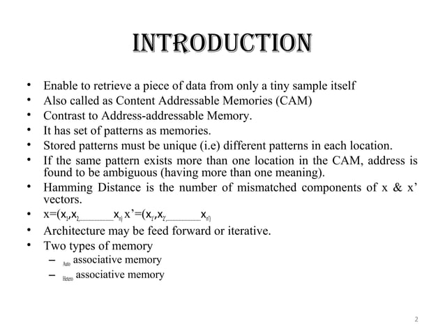 Principles of soft computing-Associative memory networks | PPT