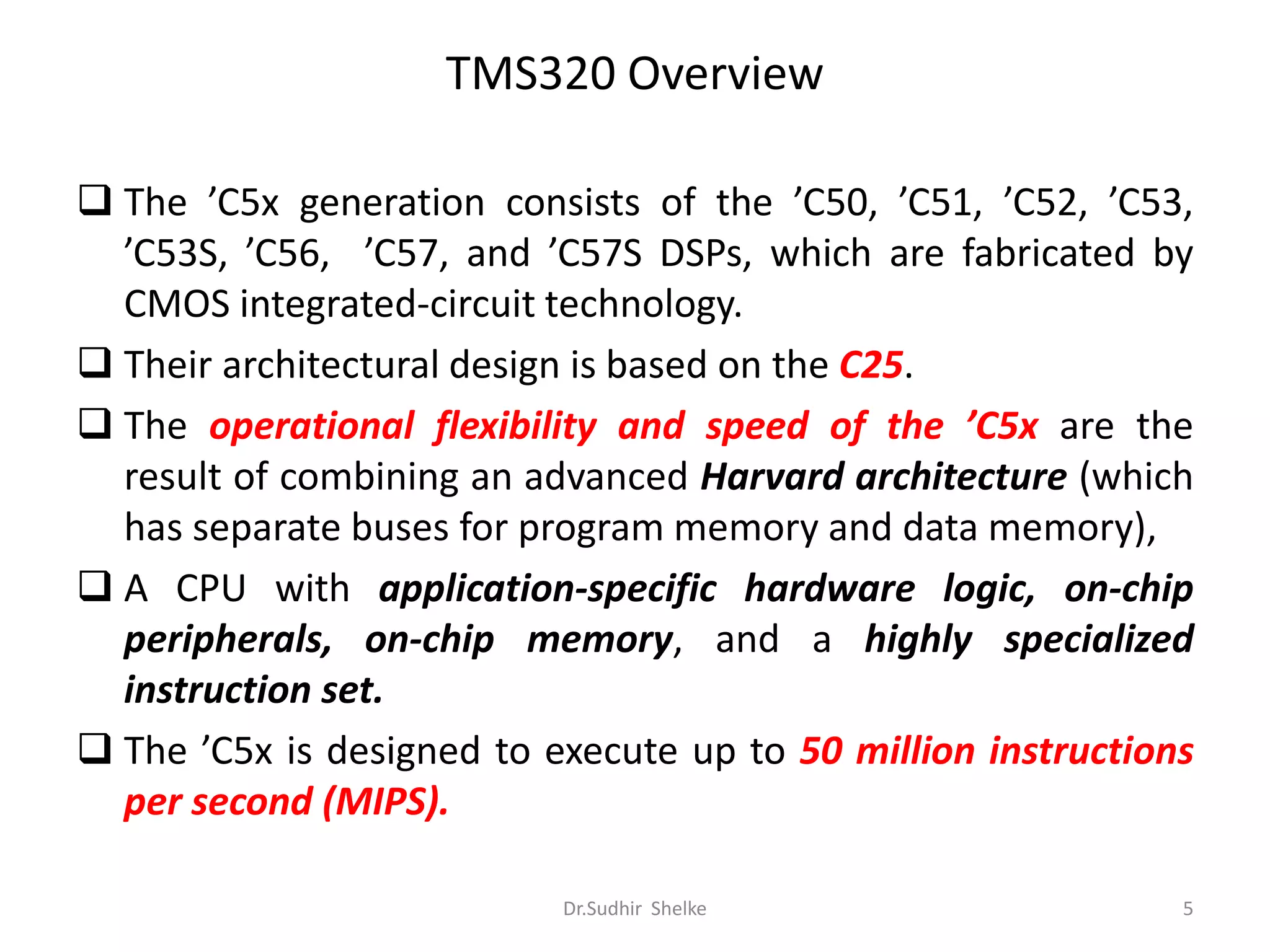 Unit ii.arc of tms320 c5 xx | PDF