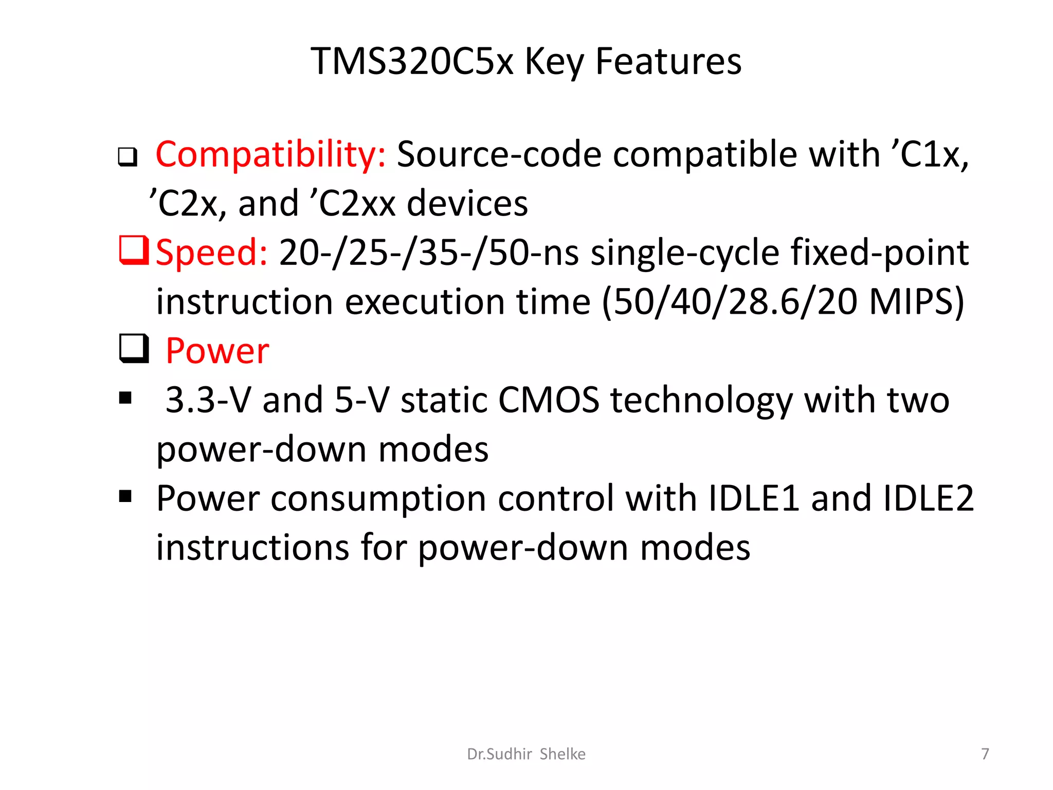 Unit ii.arc of tms320 c5 xx | PDF