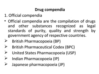 Pharmacopoeia | PPT
