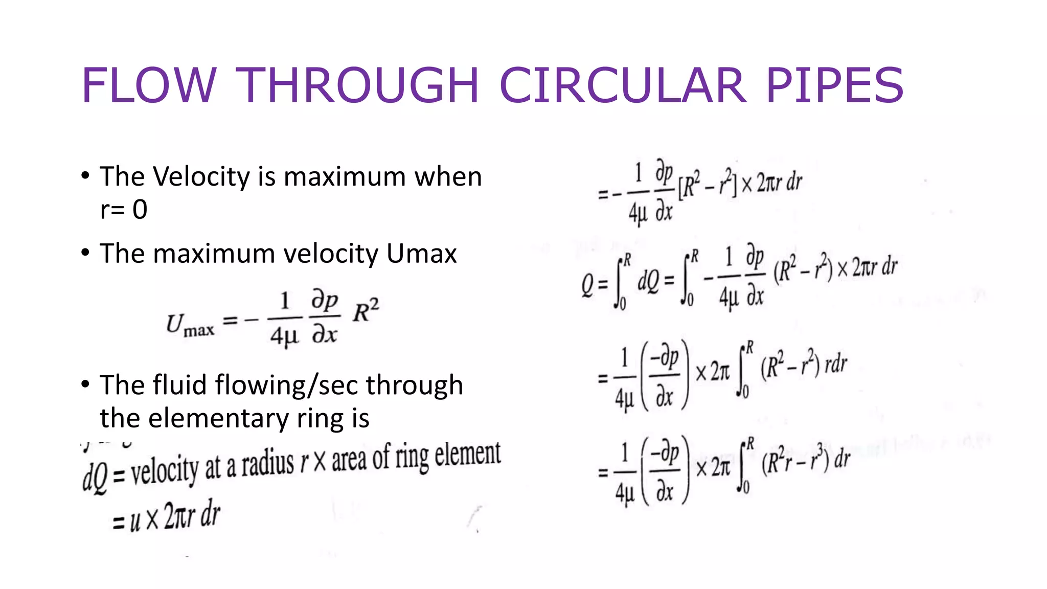 Unit ii Flow through circular pipes | PPT