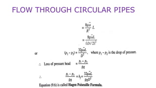 Unit ii Flow through circular pipes | PPT