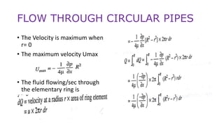 Unit ii Flow through circular pipes | PPT