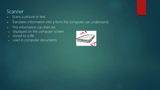 INPUT AND OUTPUT DEVICE | PPT