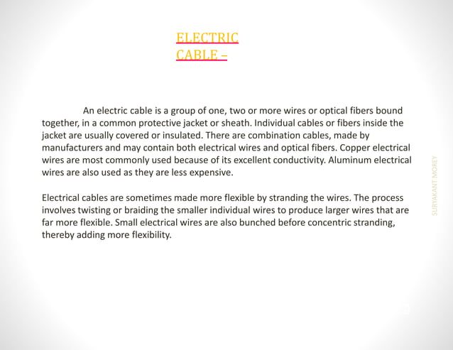 cable,Different distribution lines and Insulator | PPT