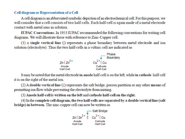 Electrochemical cells notes | PPT