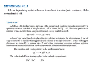 Electrochemical cells notes | PPTX