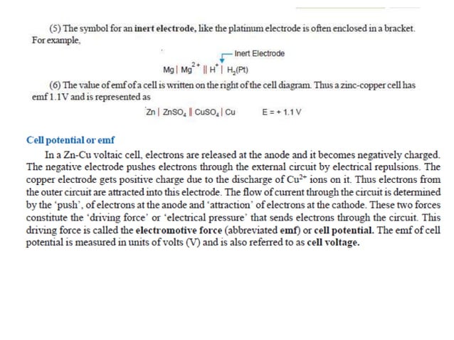 Electrochemical cells notes | PPTX