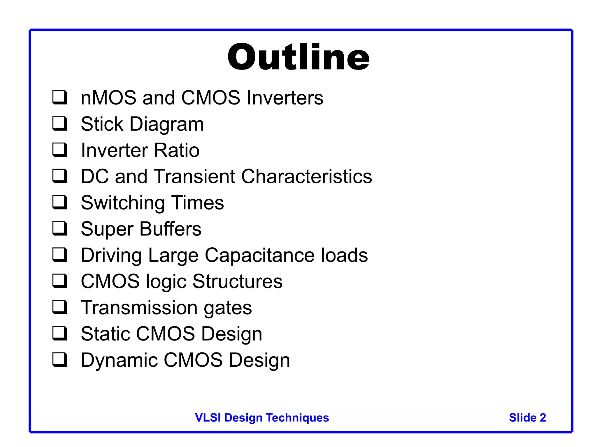 VLSI- Unit II | PPT