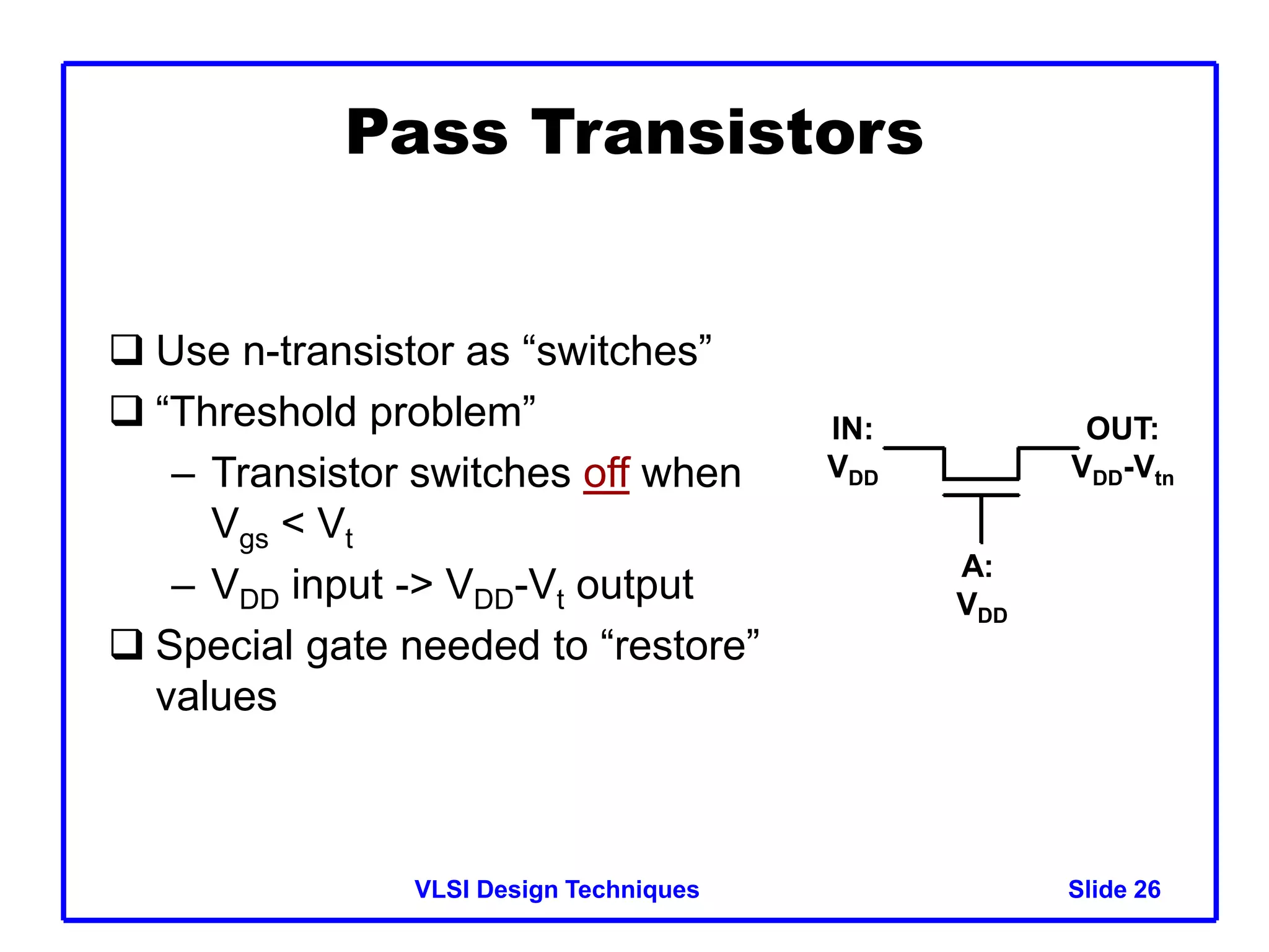 VLSI- Unit II | PPT