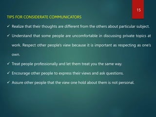 Elements of communication, Communication style | PPTX
