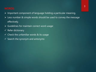 Elements of communication, Communication style | PPTX