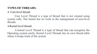 UNIT II.pptx | Operating Systems | Computer Software and Applications