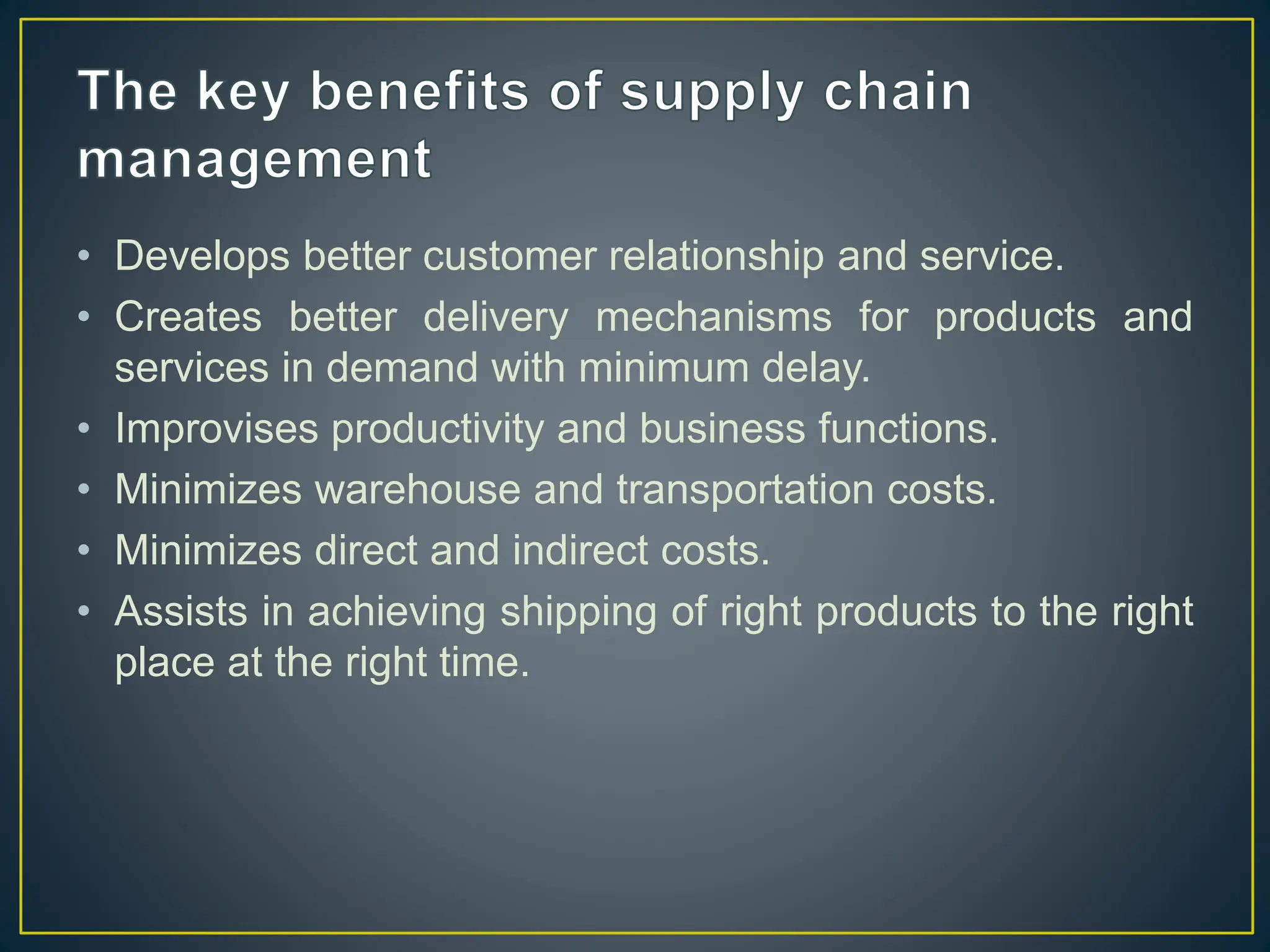 Supply Chain Management, Process of Supply Chain Management, Benefits ...