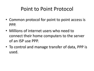 UNIT II.ppt Computer networks protocol explanation | PPT