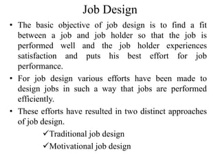 Unit II - job analysis,job design, recruitment and selection | PPTX