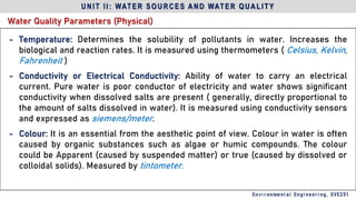 Water sources and water quality parameters | PDF