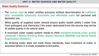 Water sources and water quality parameters | PDF