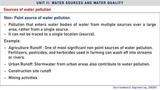 Water sources and water quality parameters | PDF