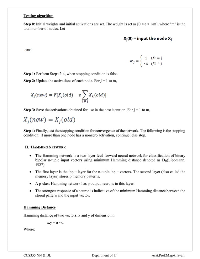 CCS355 Neural Network & Deep Learning Unit II Notes with Question bank ...